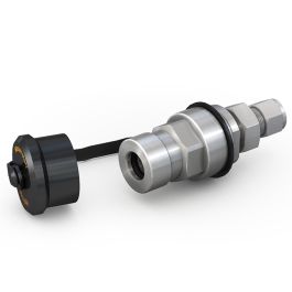 Stainless steel hydrogen receptacle for buses and trucks